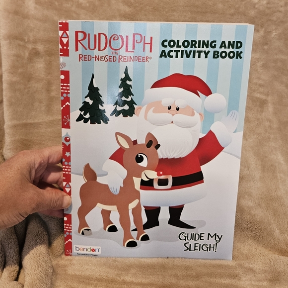 Source Unknown | Toys | Rudolph Santa Frosty The Snowman Coloring Book ...